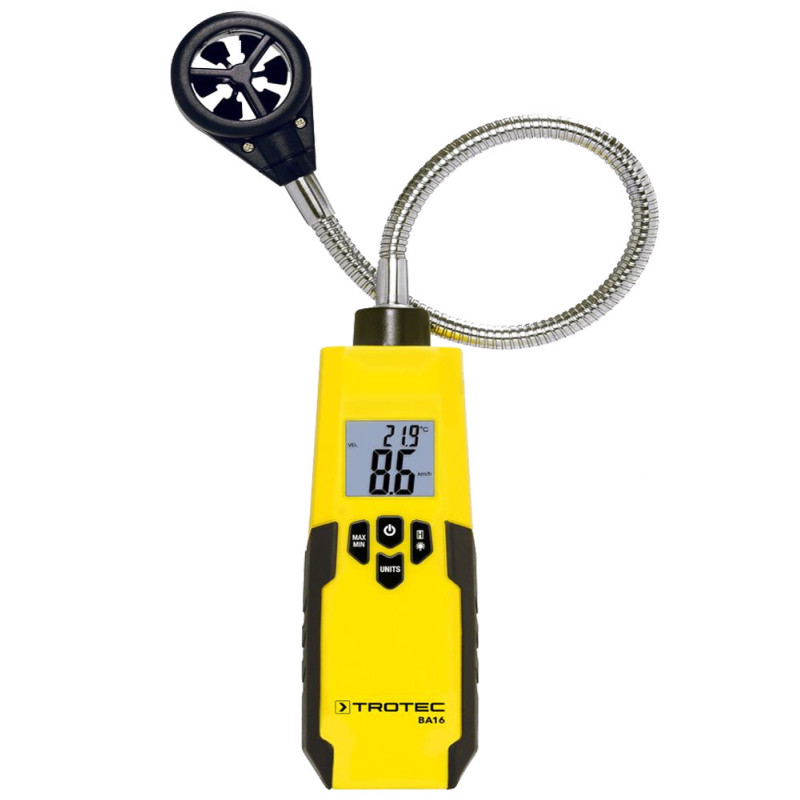 Trotec BA-16 Portable Anemometer | Alat Ukur Kecepatan Udara